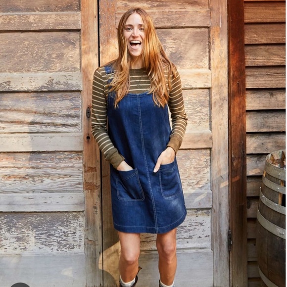 Toad&Co | Jeans | Toad Co Cascade Denim Jumper Dress Overalls Classic ...